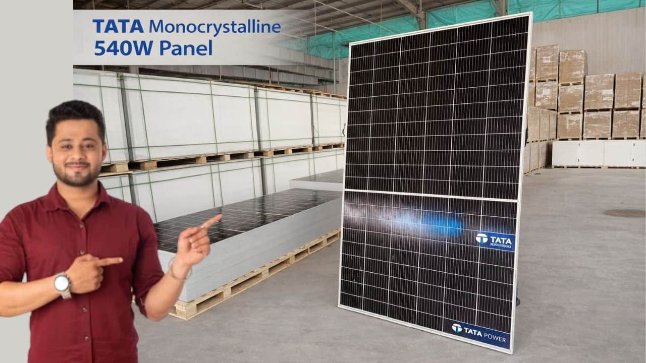 540 Watt TATA Monocrystalline सोलर पैनल से क्या-क्या चला सकते है? जानिए ...